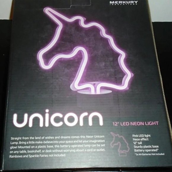 Merkury Innovations | Accents | Led Light Neon Pink Unicorn Large 2 ...